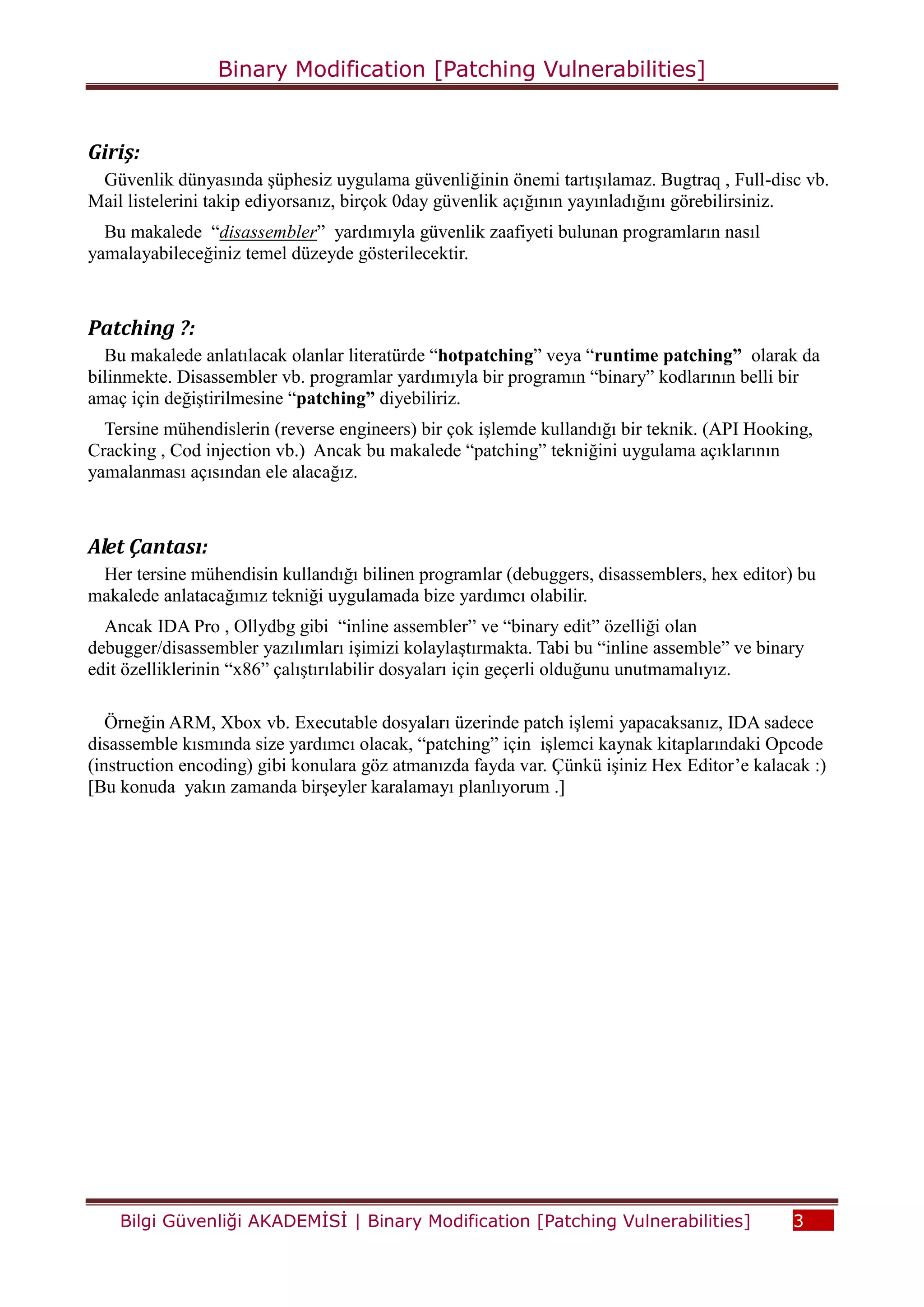 Binary Modification [Patching] | PDF