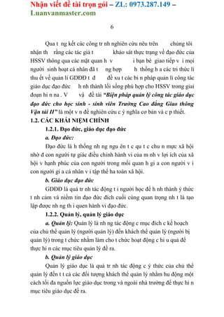 Biện Pháp Quản Lý Công Tác Giáo Dục Đạo Đức Cho Học Sinh - Sinh Viên Trường Cao Đẳng Giao Thông ...