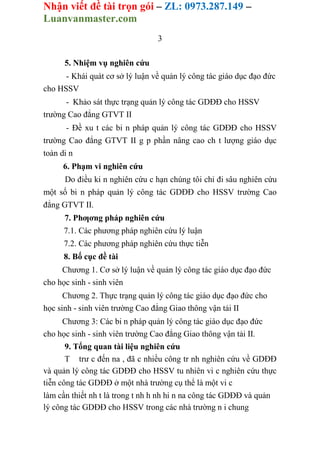 Biện Pháp Quản Lý Công Tác Giáo Dục Đạo Đức Cho Học Sinh - Sinh Viên Trường Cao Đẳng Giao Thông ...