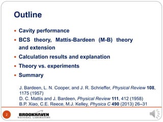Binping xiao superconducting surface impedance under radiofrequency ...