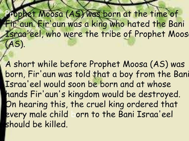 prophet musa [as] | PPTX