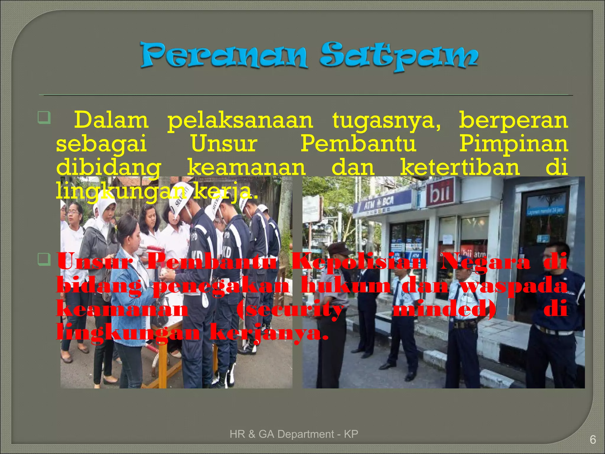 Pembinaan Security di Perusahaan | PPT
