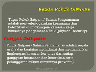 Pembinaan Security di Perusahaan | PPT