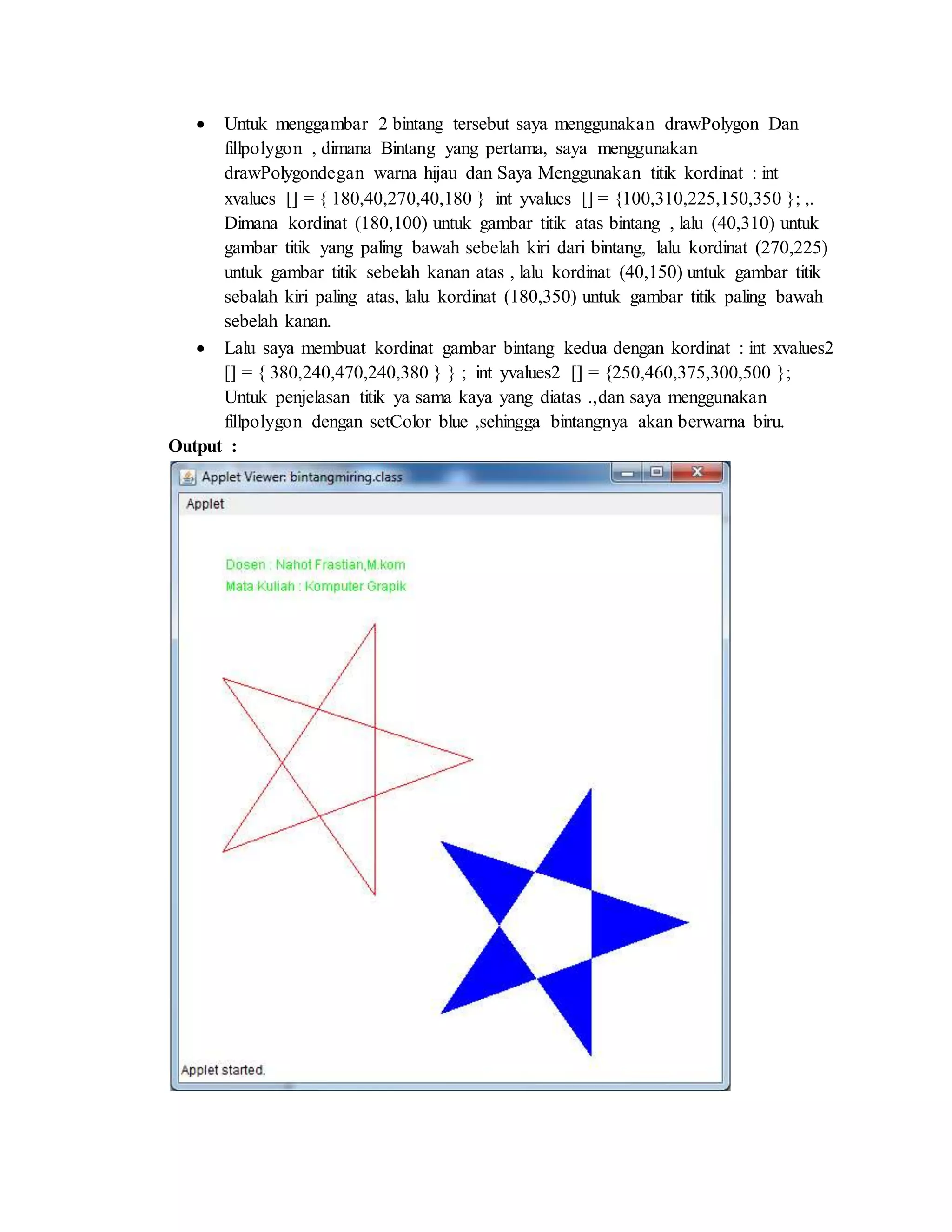Bintang miring | DOCX