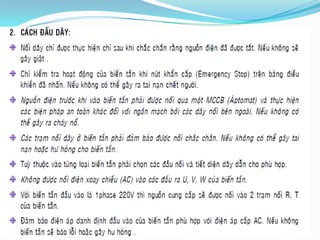 Biến tần ls – IG5 Hướng dẫn lắp đặt và đấu dây biến tần | PPTX