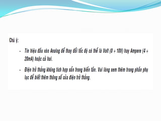 Biến tần ls – IG5 Hướng dẫn lắp đặt và đấu dây biến tần | PPTX