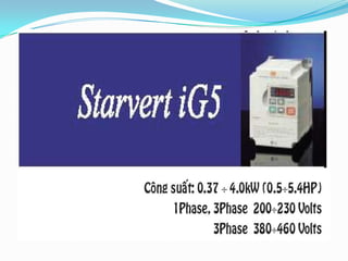 Biến tần ls – IG5 Hướng dẫn lắp đặt và đấu dây biến tần | PPTX