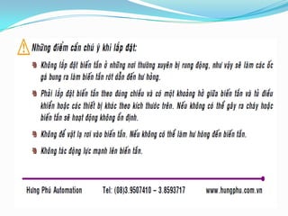 Biến tần ls – IG5 Hướng dẫn lắp đặt và đấu dây biến tần | PPTX