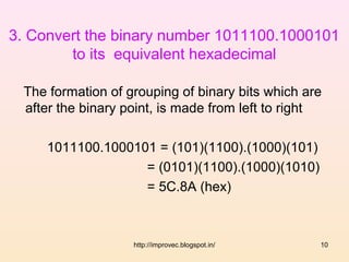Bin to hexa.22to23 | PPT