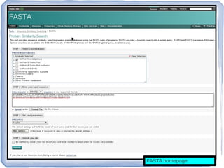 Publicly available tools and open resources in Bioinformatics | PPT