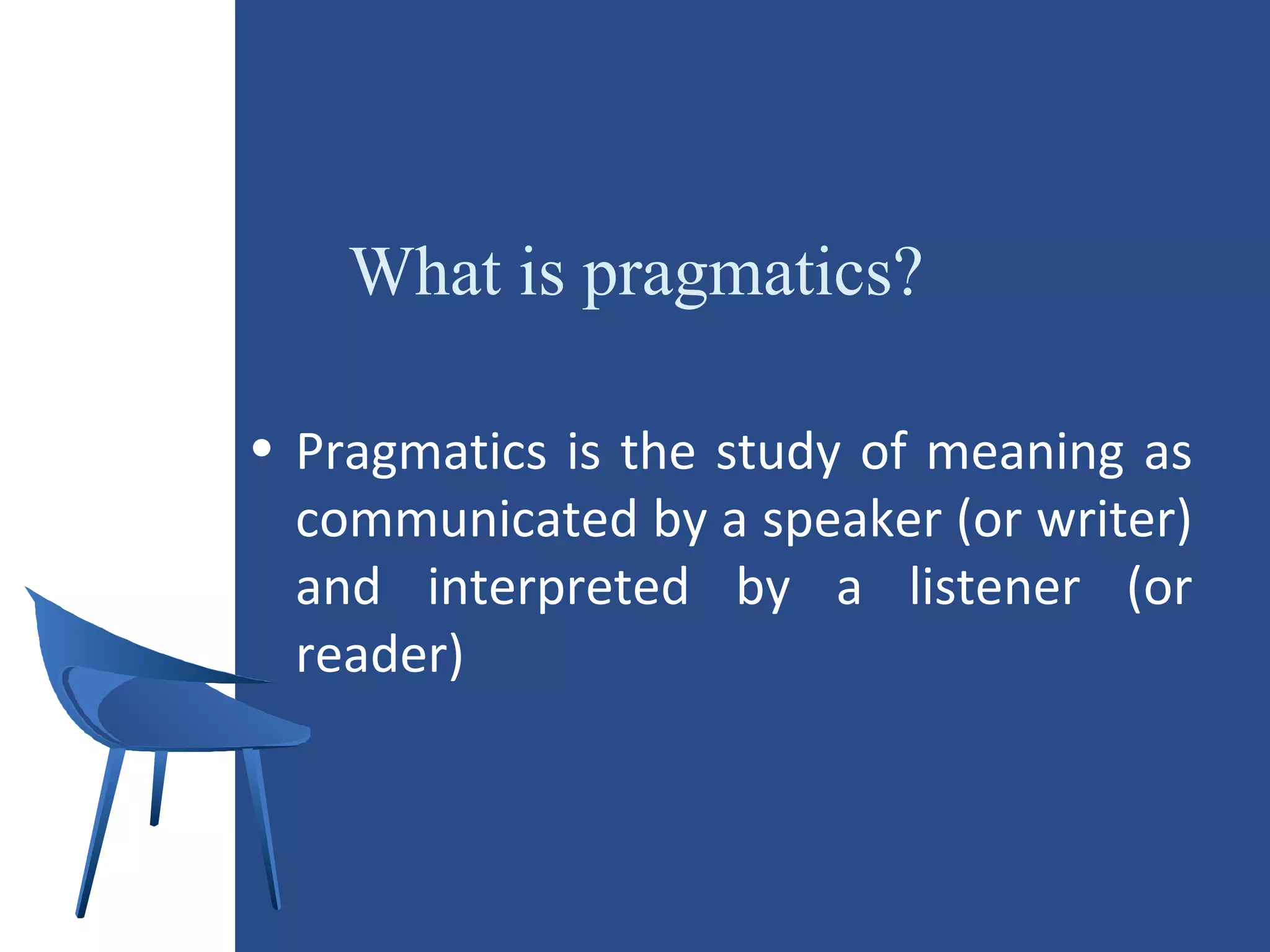 Pragmatics | PPT