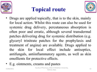 Introduction to dosage form design | PPT