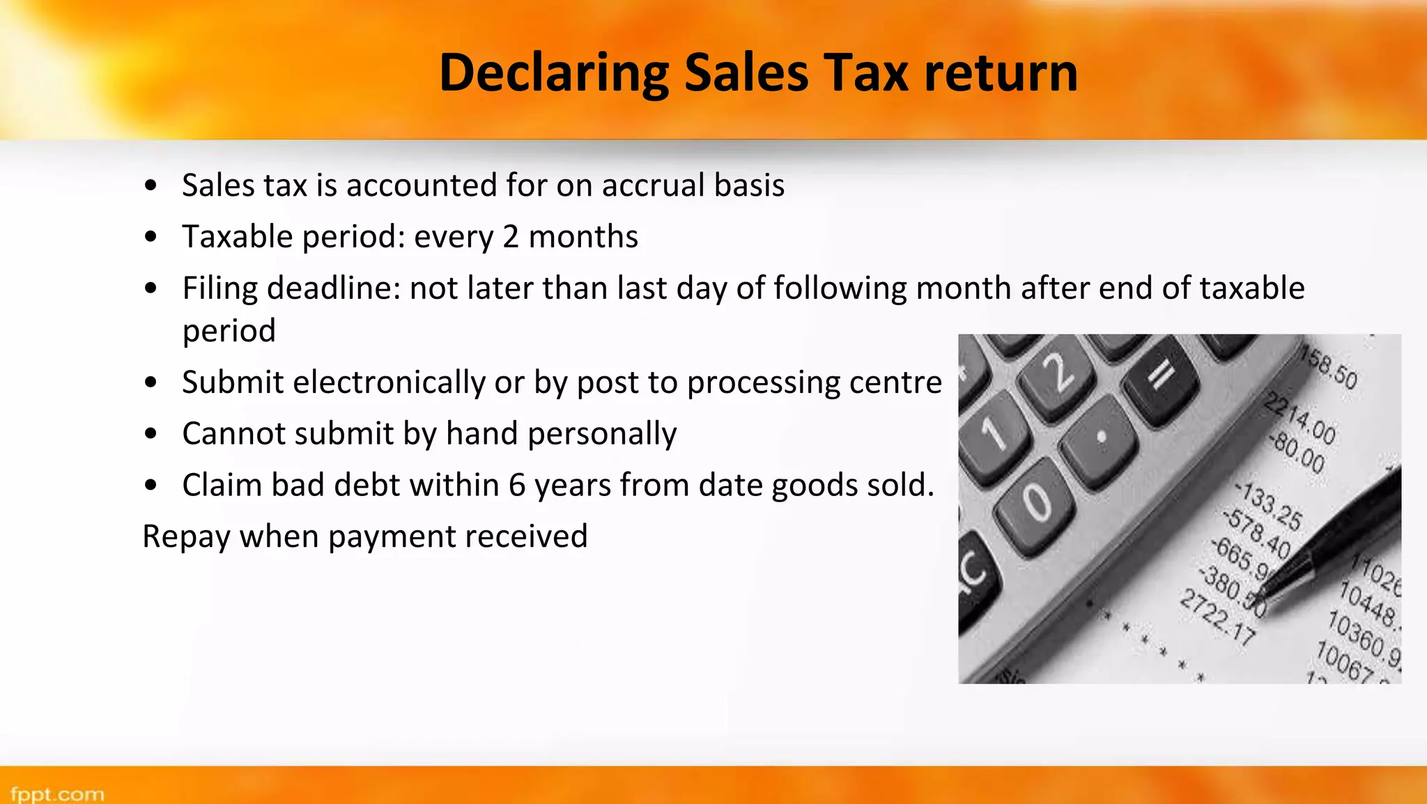 Sales and service Tax Act 2018 | PPTX