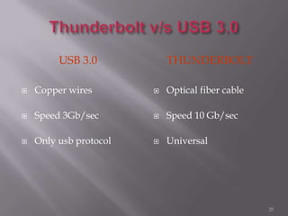 thunderbolt interface | PPTX