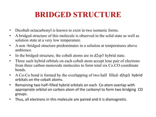 bi nuclear.pptx organometallic compound for degree pg students | PPT