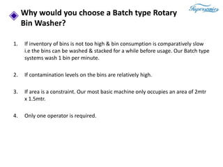 Supersonics Bin Washing Machines | PPTX
