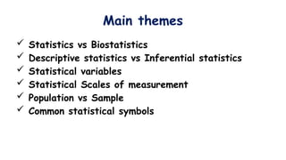 Biostatistics, lesson 101 (Introduction).pptx