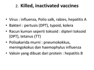 Imunisasi aktif dan Imunisasi pasif | PPTX