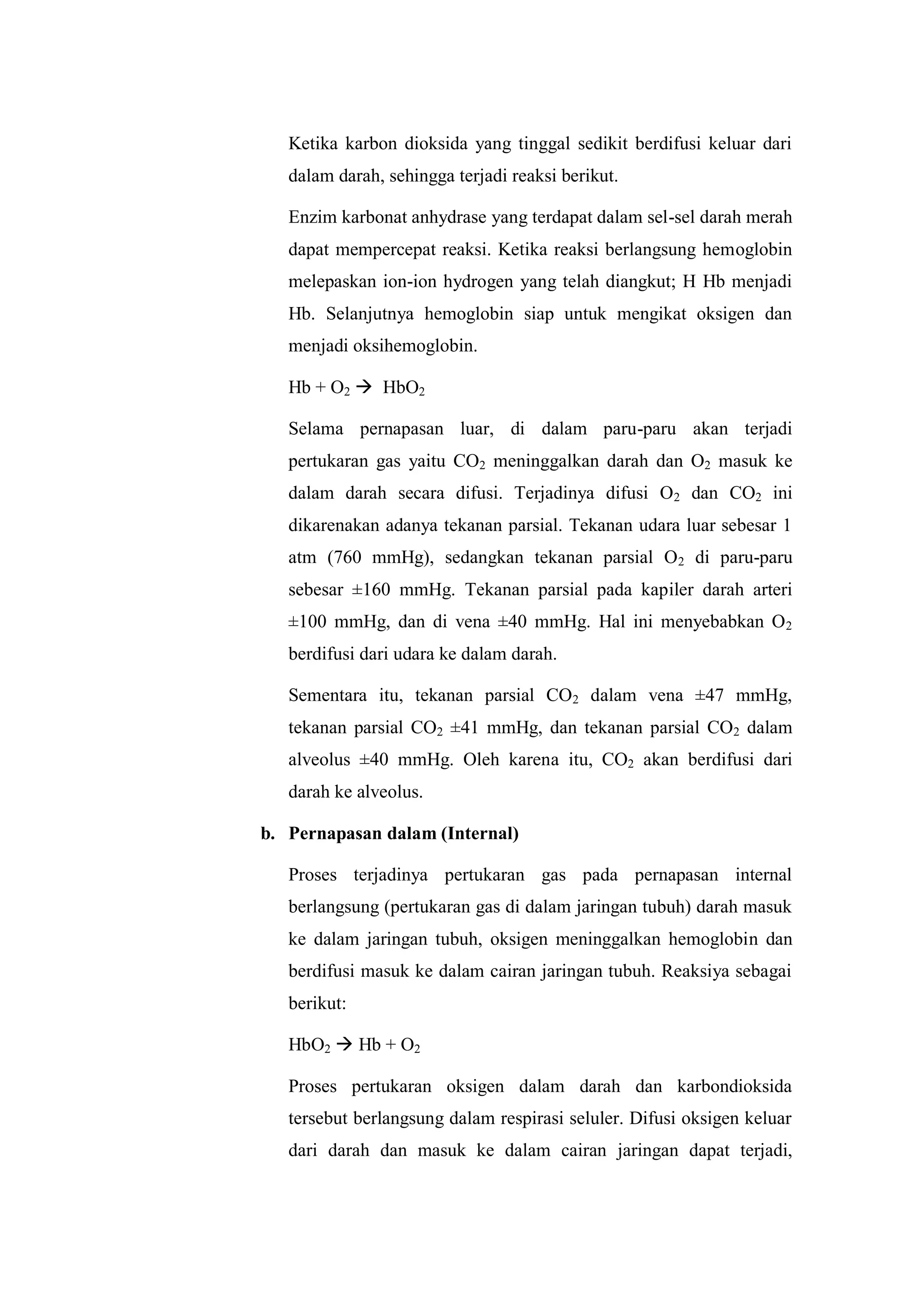 Sistem Pernapasan Manusia LKS | PDF