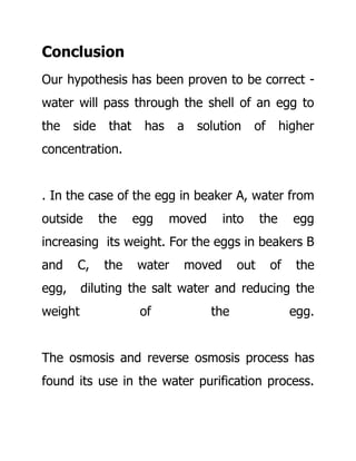 Example Of Osmosis With Eggs