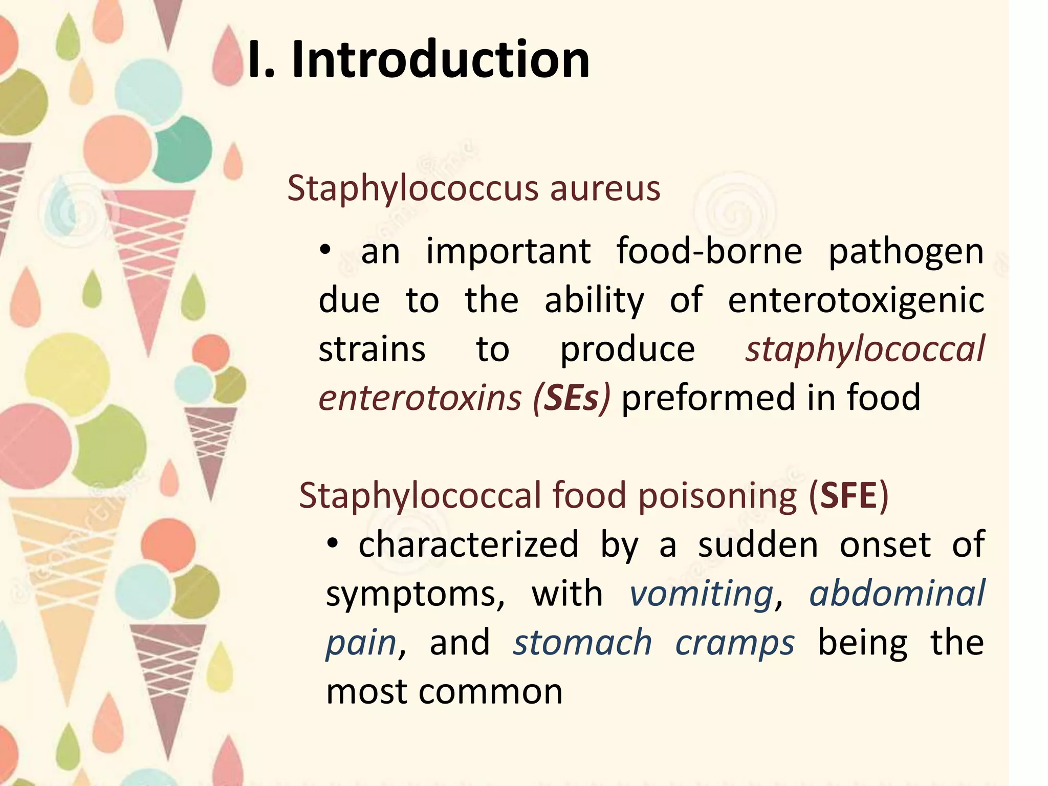 Staphylococcus aureus food-poisoning outbreak associated with the consumption of ice cream | PPT