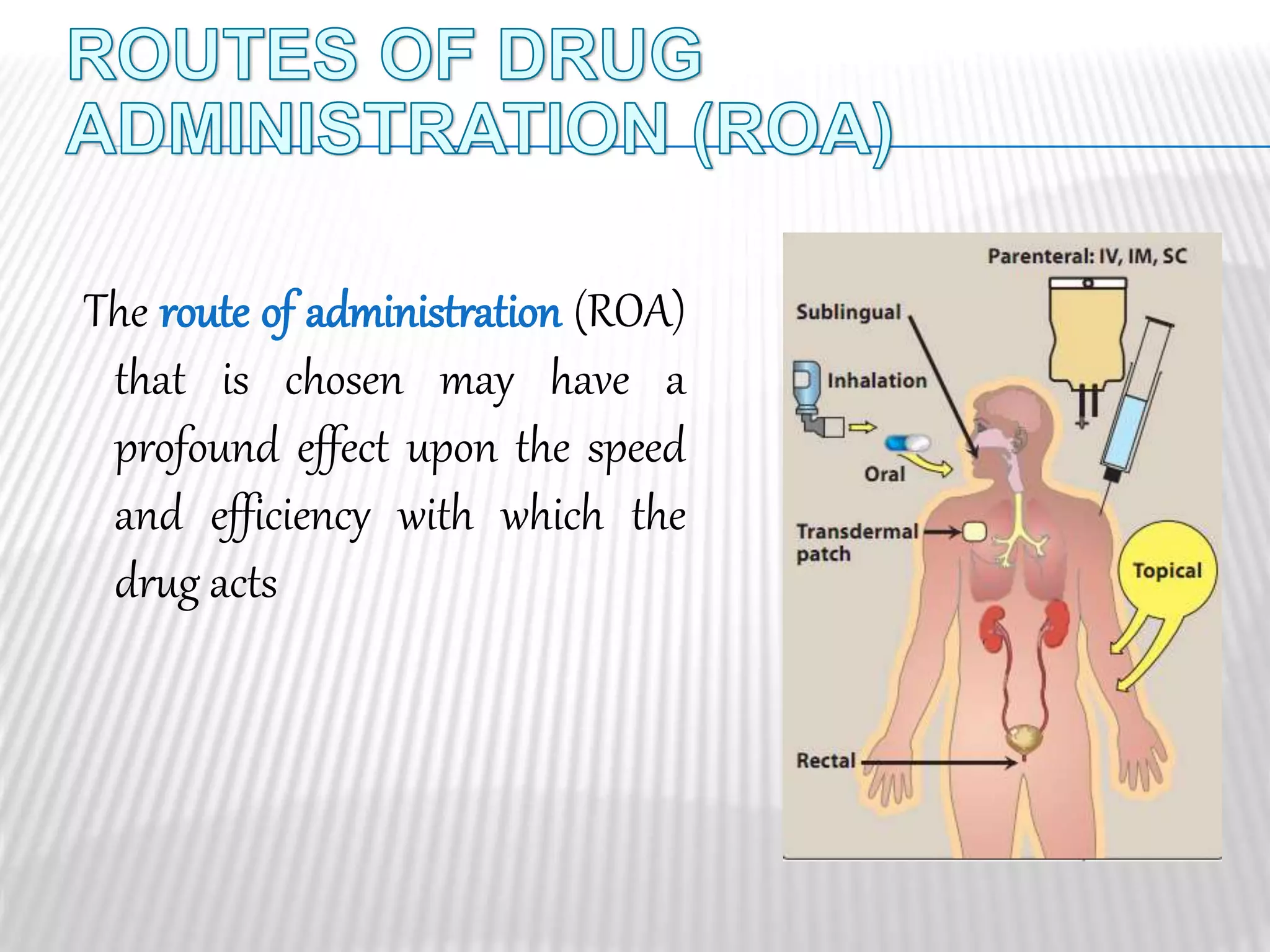Routes of Drug Administration | PPTX