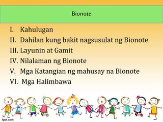 Bionote | PPTX