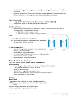 Biochemistry Proteins, Carbohydrates, Nitrogen | PDF