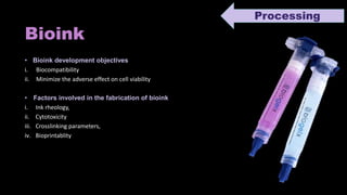 Fabrication of novel Bioink for 3D printing | PPT