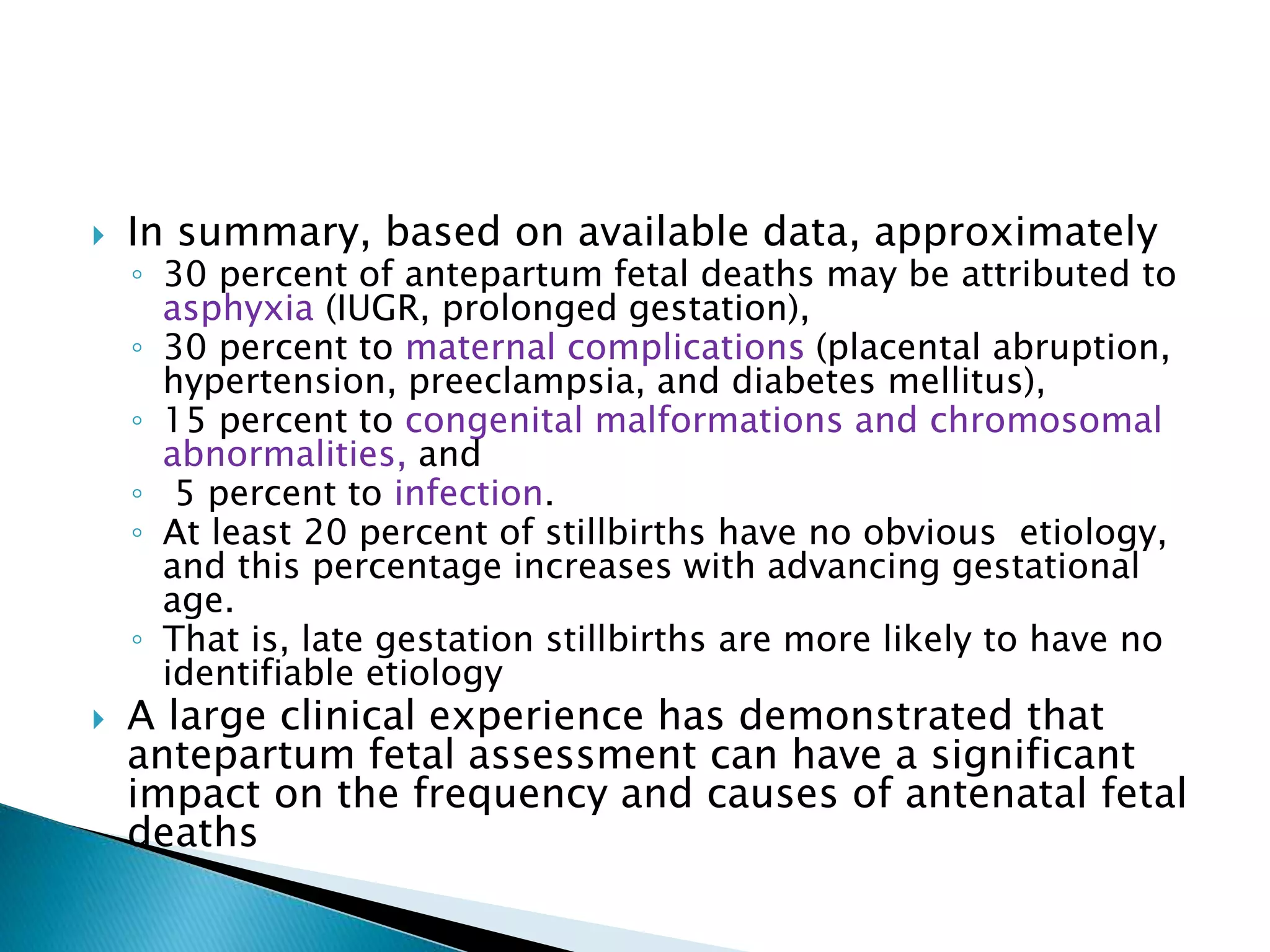 antepartum fetal assessment | PPTX | Pregnancy | Reproductive Health