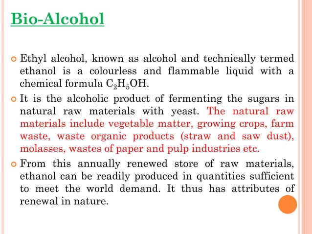 Bio alcohol | PDF | Alcoholic Beverages | Food & Drink
