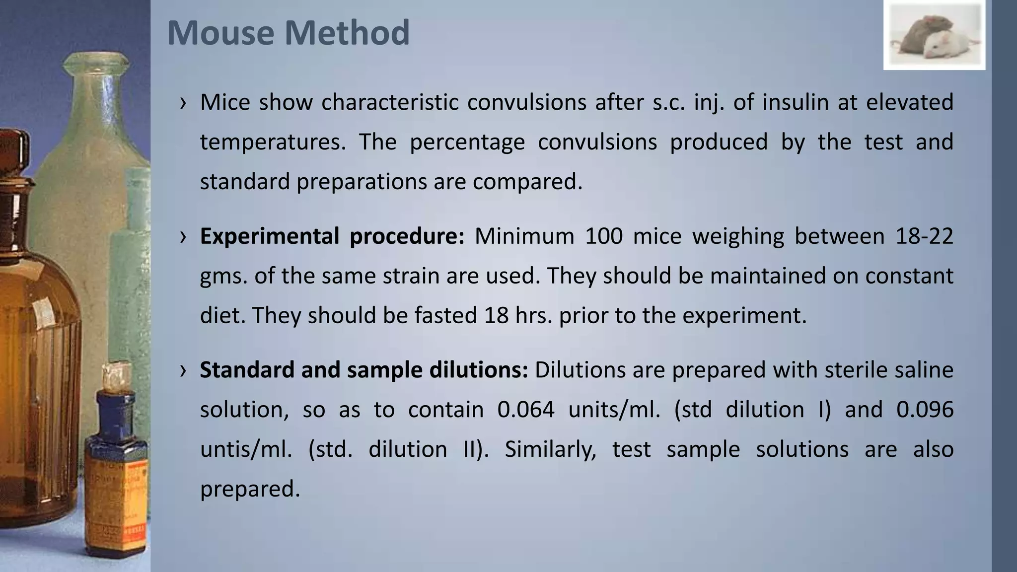 Bio assays of insulin | PPTX