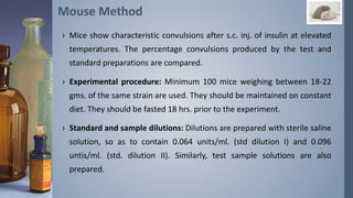 Bio assays of insulin | PPTX