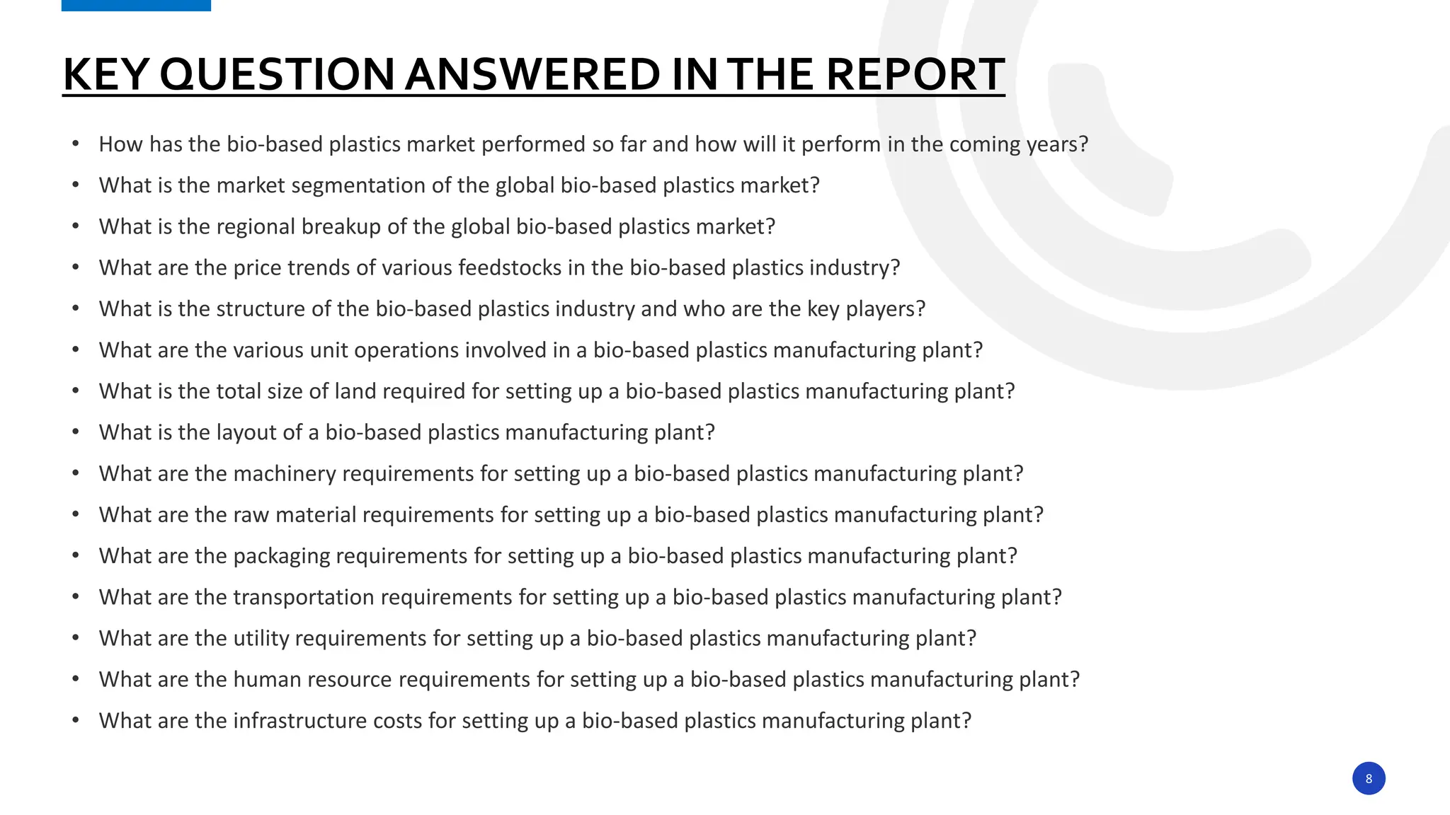 Bio-Based Plastics Manufacturing Plant Project Report.pptx