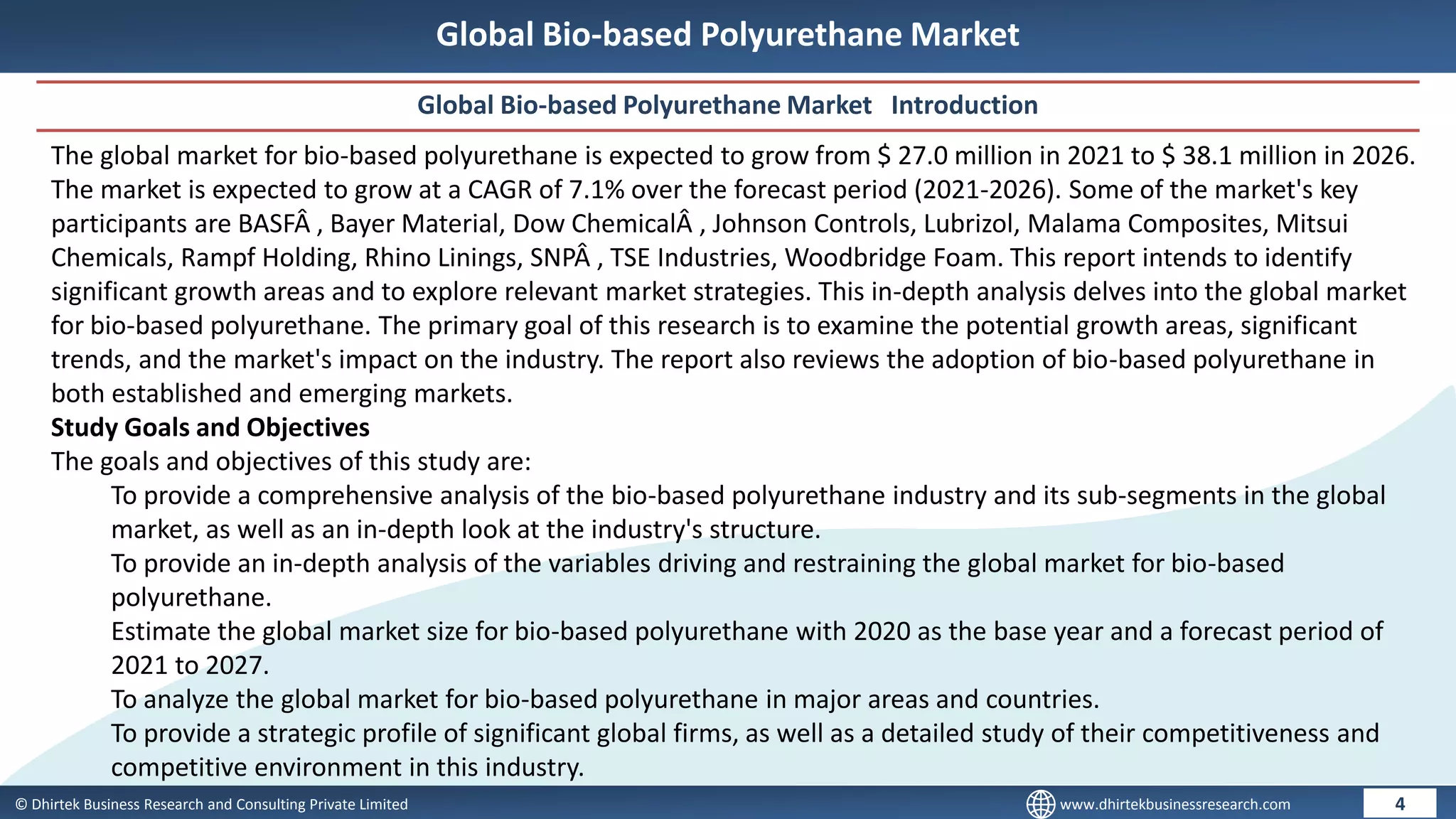 Bio based polyurethane market | PDF