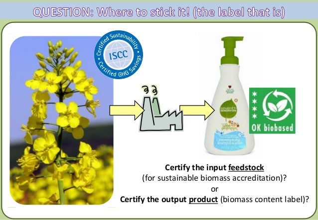 Bio based products 1/2: Feedstocks and formulation, certification wor…