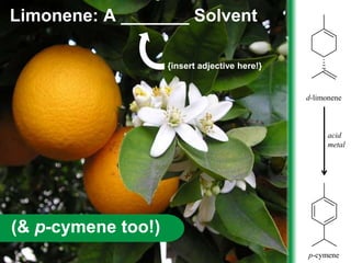 Is limonene a sustainable solvent? | PPTX | Indoor Environmental ...