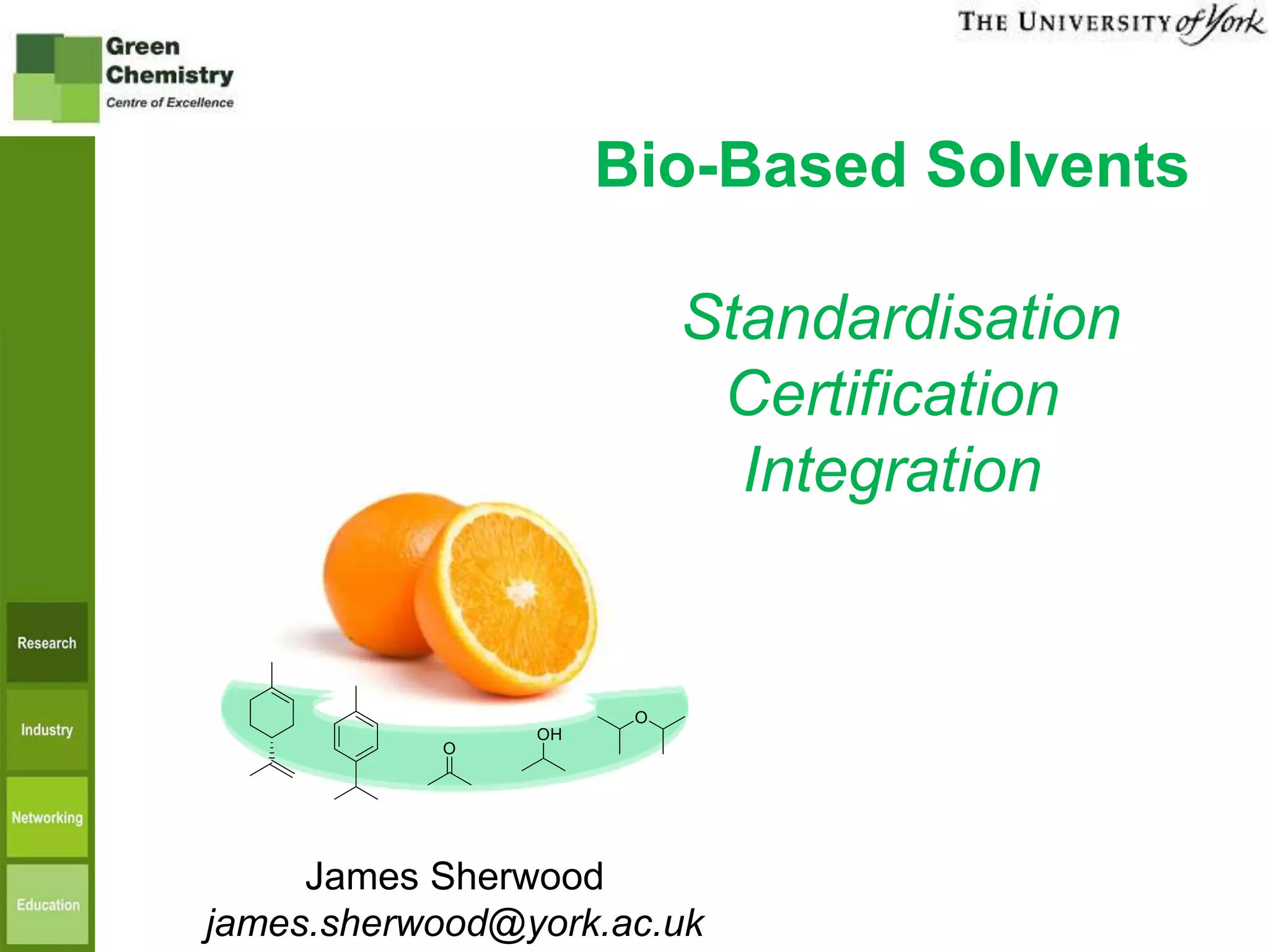 Bio-based solvents | PPT