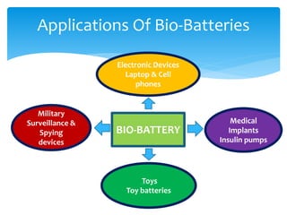 Bio batteries | PPTX