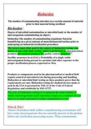 Bio burden | PDF