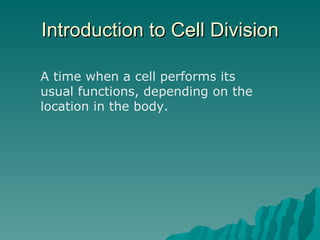 Bio Cell Division | PPT