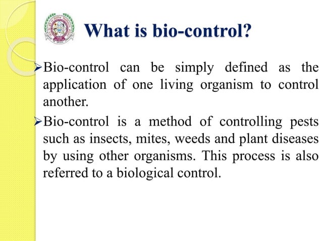 Bio control agent | PPTX