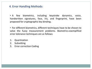 Bio cryptography | PPT