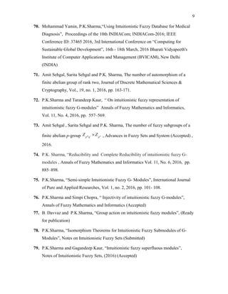 Bio data ( dr.p.k.sharma) as on april 2016 | DOC