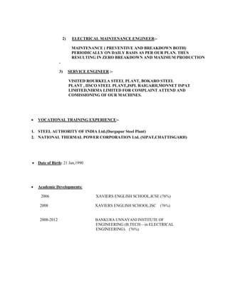 Bio data updated | PDF