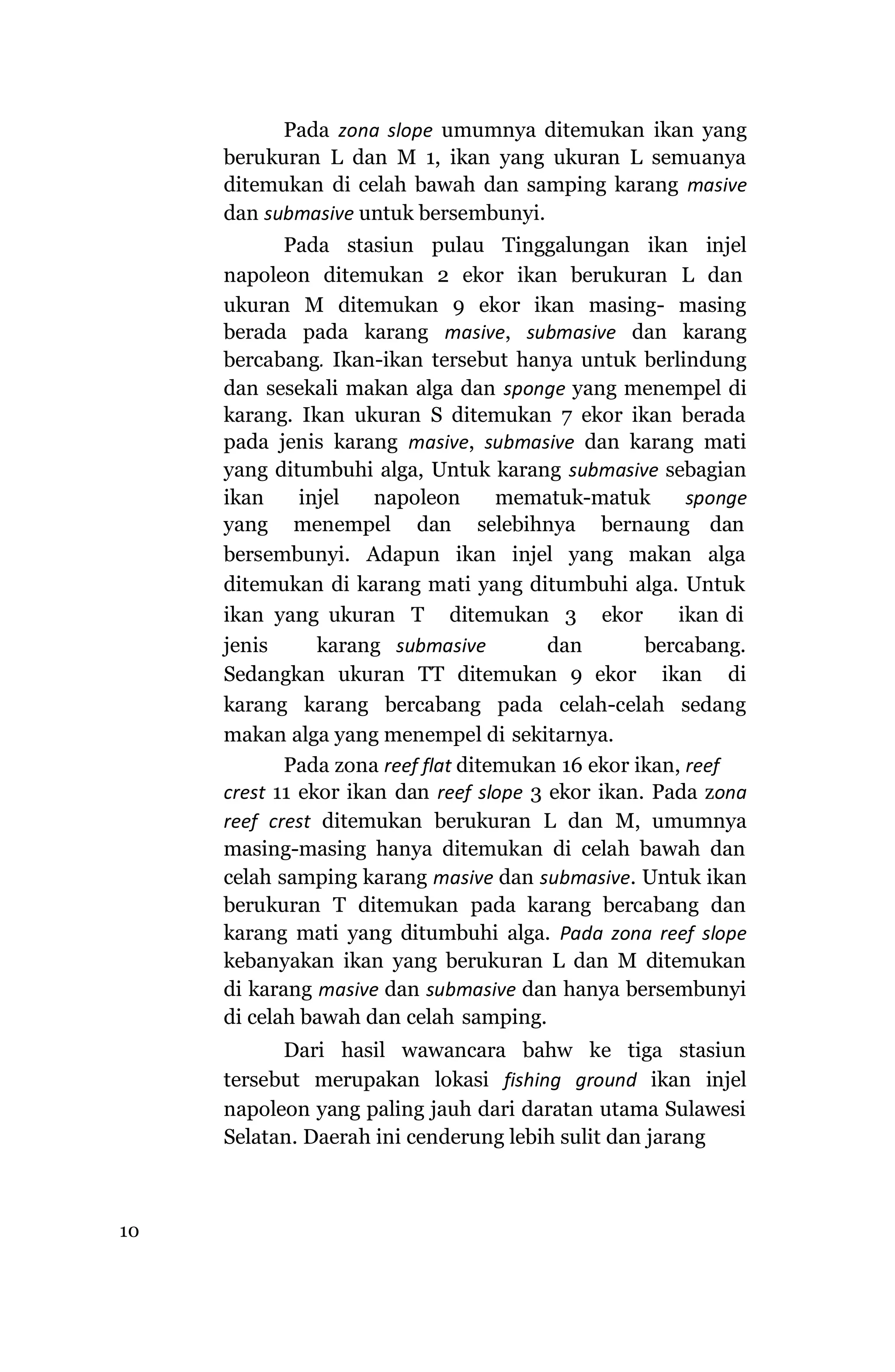 BIO-EKOLOGI STATUS PEMANFAATAN IKAN HIAS INJEL NAPOLEON Pomacanthus ...