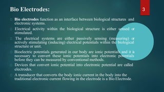 Bio electrode and its application in pharmacy | PPT