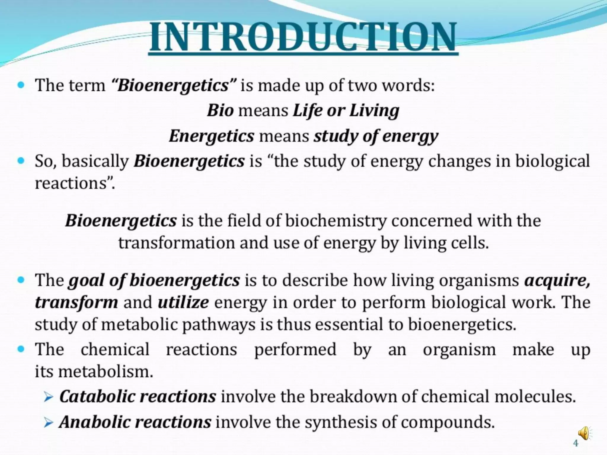 Bio energetics part II | PPSX