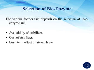 bio-enzyme stabilized lateritic soil as highway material ppt.pptx
