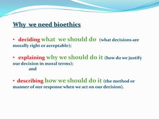 introduction Bio ethics and preclinical and clinical trial by srota ...